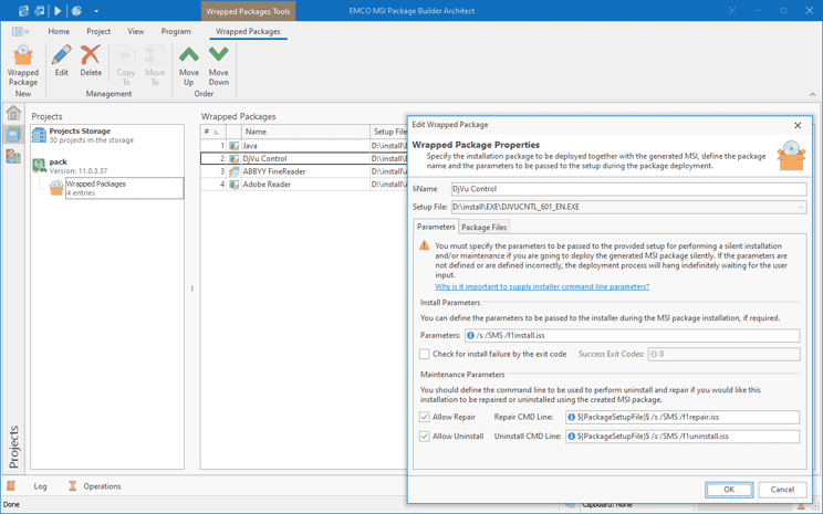 Installation Packager, EXE to MSI Repackager - EMCO MSI Package Builder