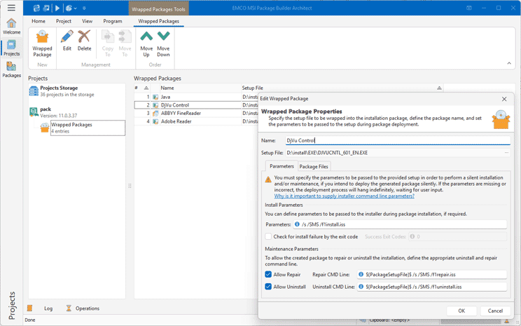 Installation Packager, EXE to MSI Repackager - EMCO MSI Package Builder
