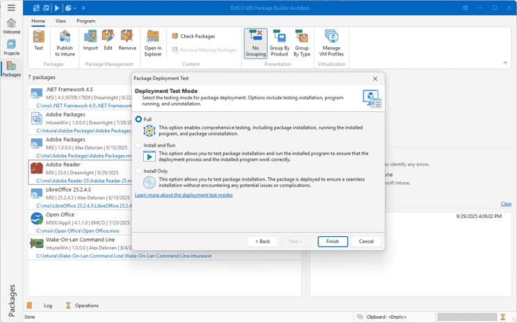 Installation Packager, EXE to MSI Repackager - EMCO MSI Package Builder