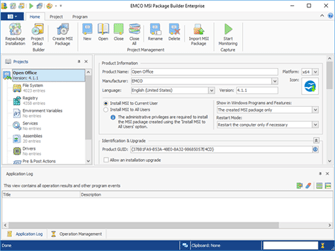 Visual MSI Editor, EXE to MSI Repackager - EMCO MSI Package Builder